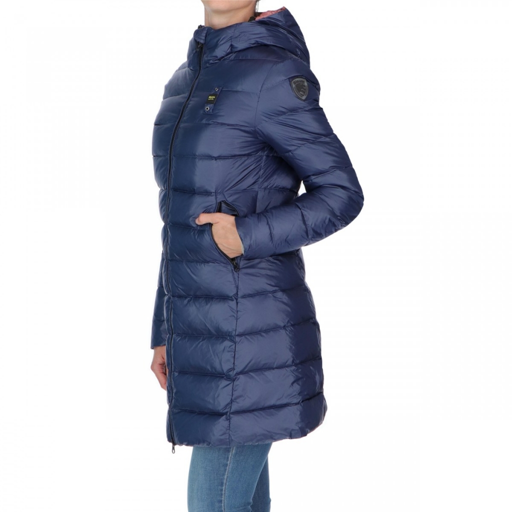 Blauer - Piumino Blauer Donna Trench Lungo Cappuccio Naylon 888RS B ... Blauer - Piumino Blauer Donna Trench Lungo Cappuccio Naylon 888RS B ...