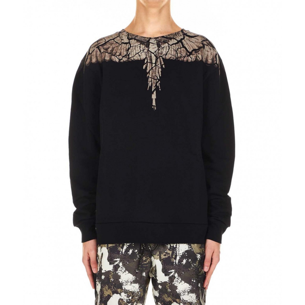 MARCELO BURLON - Felpa Earth Wings nero - Felpe |Bowdoo.com MARCELO BURLON - Felpa Earth Wings nero - Felpe |Bowdoo.com