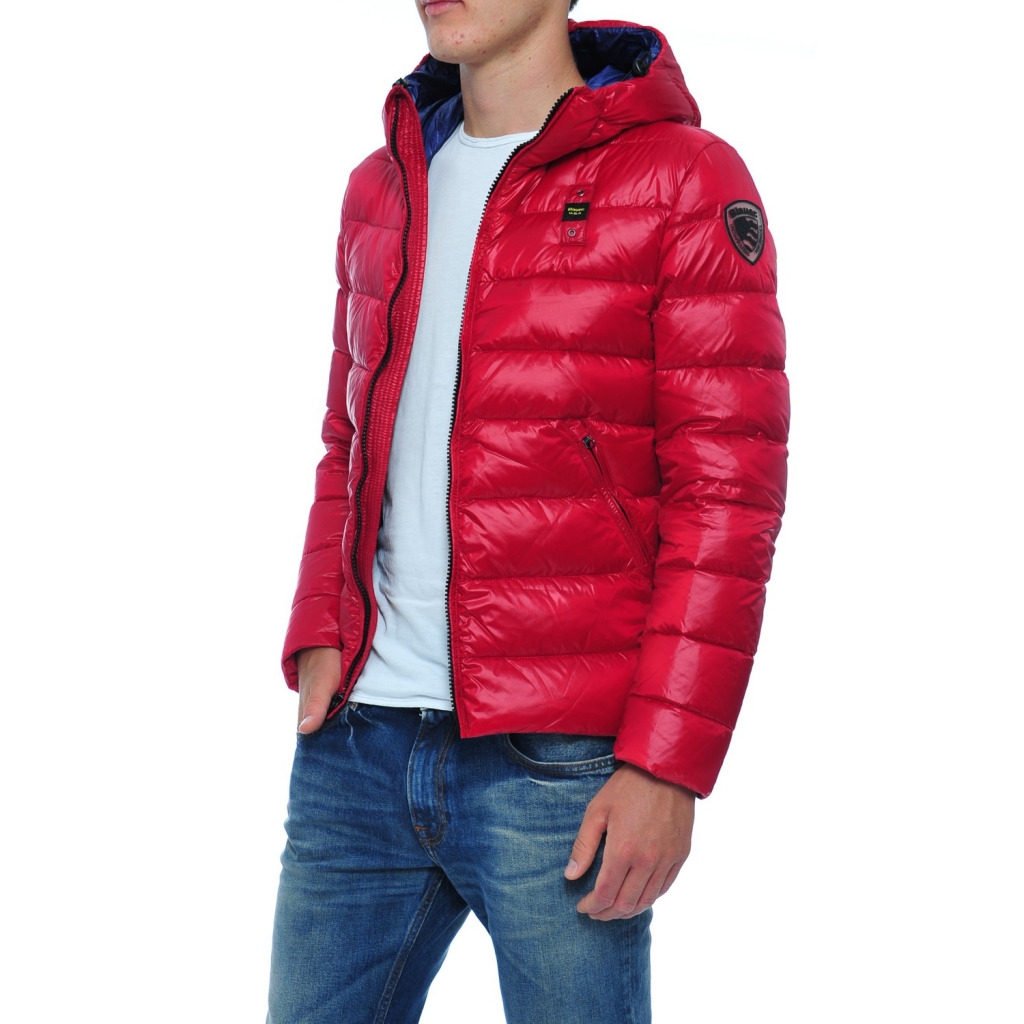 Blauer - BLAUER UOMO PIUMINO CON CAPPUCCIO ROSSO INTERNO BLU - Giac ... Blauer - BLAUER UOMO PIUMINO CON CAPPUCCIO ROSSO INTERNO BLU - Giac ...
