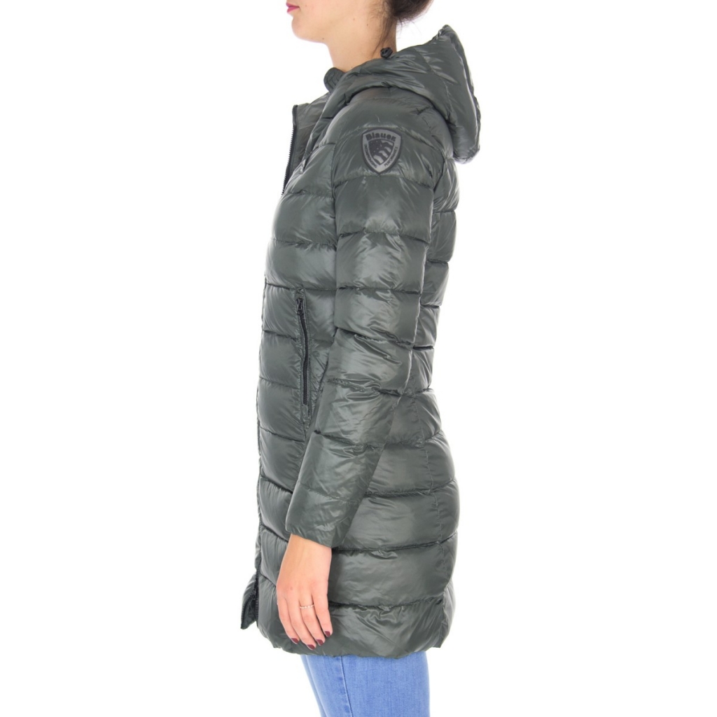 Blauer - Piumino Blauer Donna Lungo Nylon Shining 687 ALOE GREEN ... Blauer - Piumino Blauer Donna Lungo Nylon Shining 687 ALOE GREEN ...